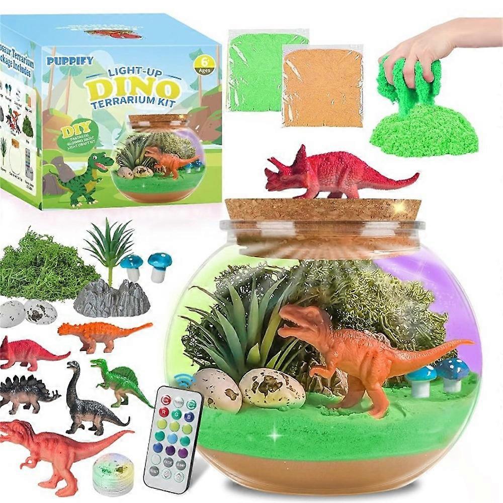Light Up Container DIY Terrarium Kit for Kids Crystal Growing Arts ...