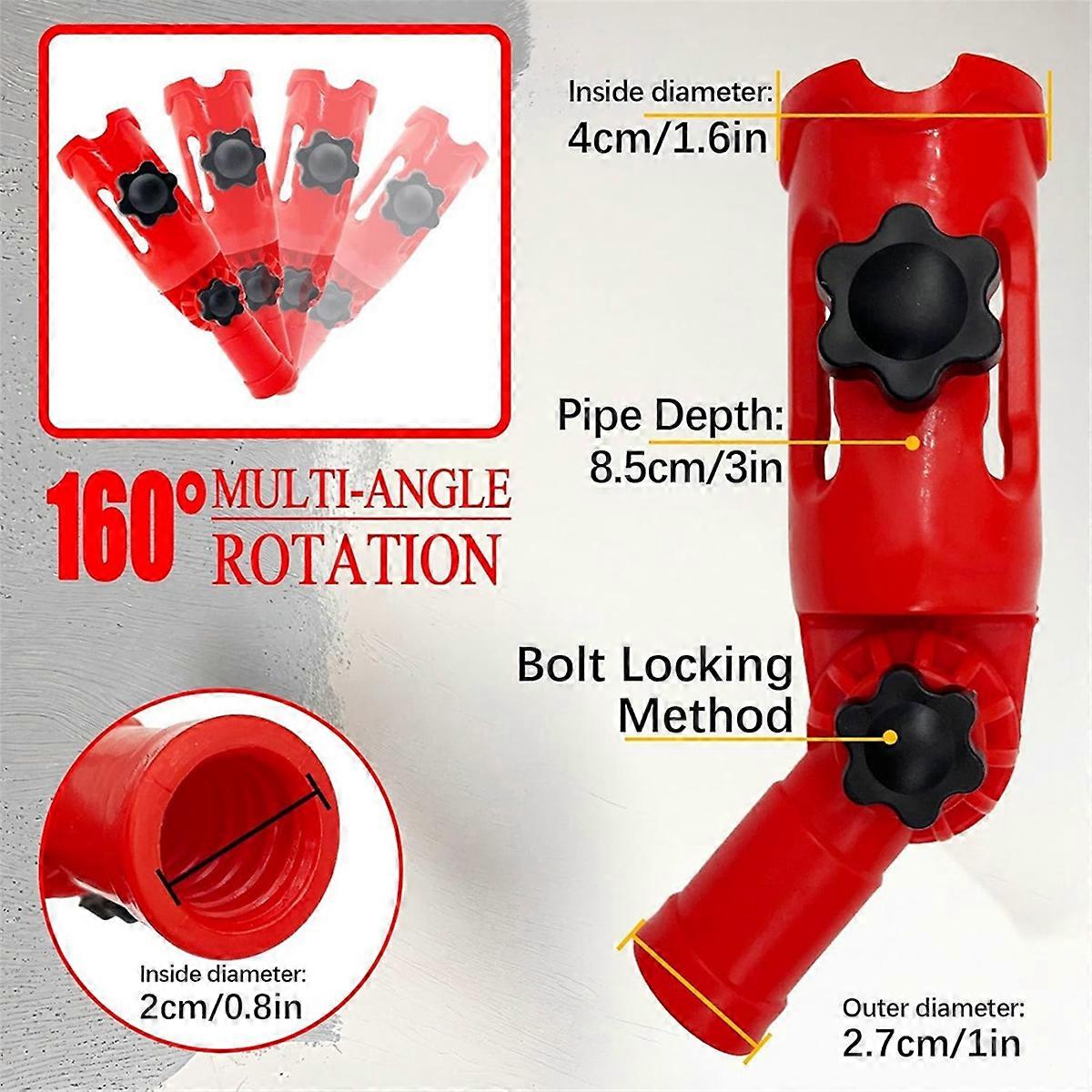 Multi-Angle Paint Brush Extender Red, Paint Edger Tool for High ...