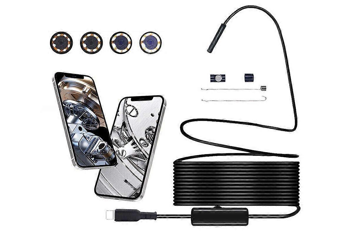 Direct Plug To iPhone iOS Borescope Endoscope Inspection Camera Water ...
