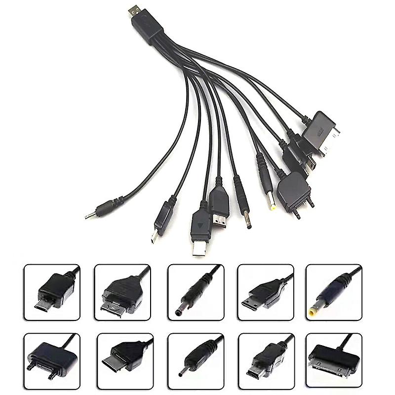 10 In 1 Multifunctional Charger Usb Cables For Motorola Samsung Lg Data ...
