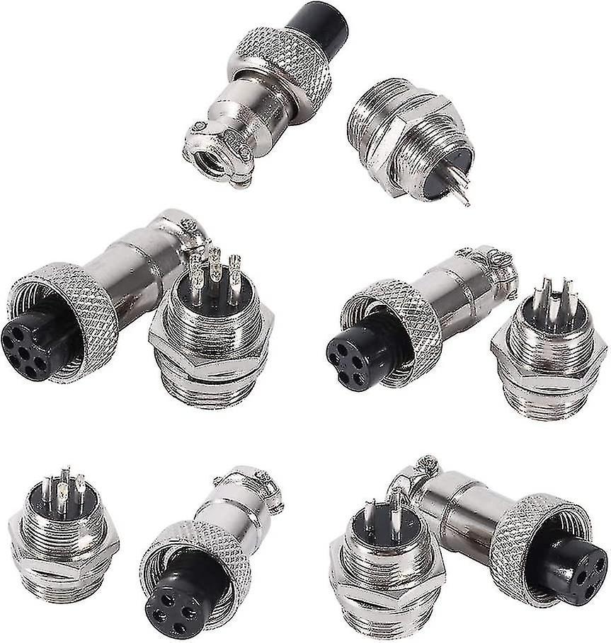 Aviation Plug Connector, Female Metal Aviation Wire Connectors 4 Pin ...
