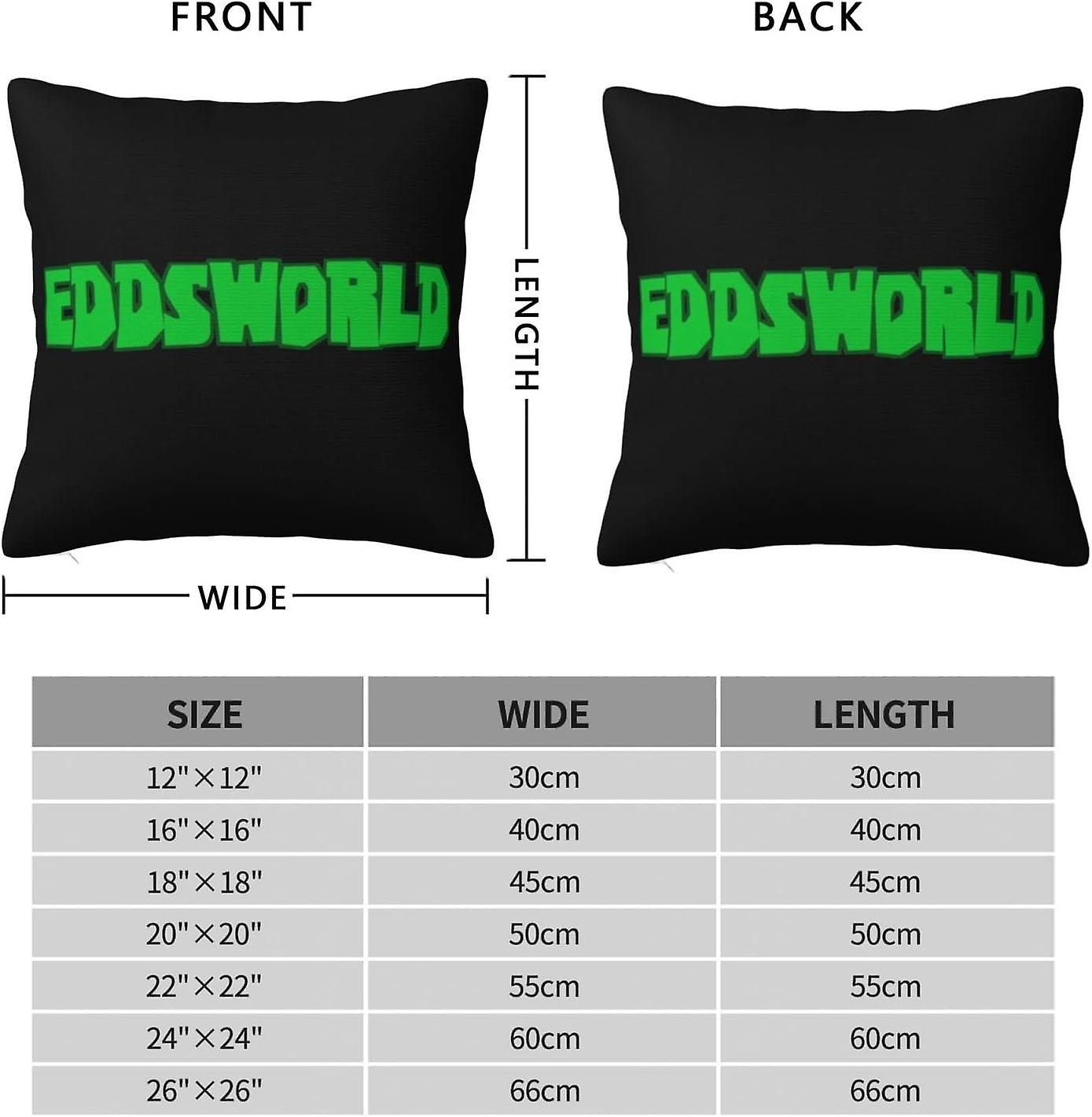 Anime Manga Eddsworld Logo Pillow Covers Decorative Throw Pillow Cases ...