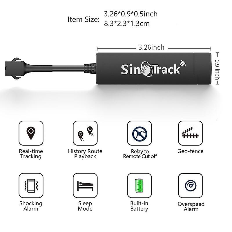 SinoTrack GPS Tracker GSM GPRS Vehicle Tracking Device Monitor Locator ...