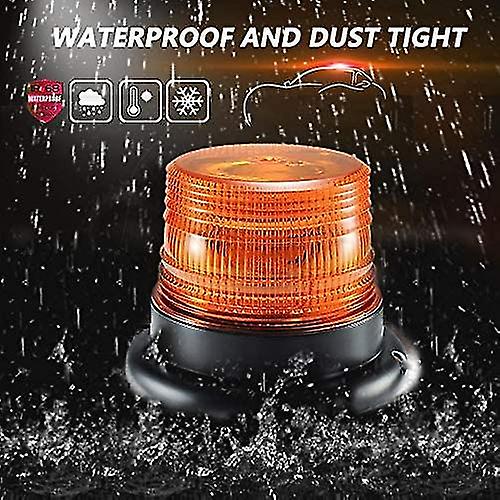 Orange Led Beacon,vehicle Magnetic Flashing Warning Light,12v-80v ...