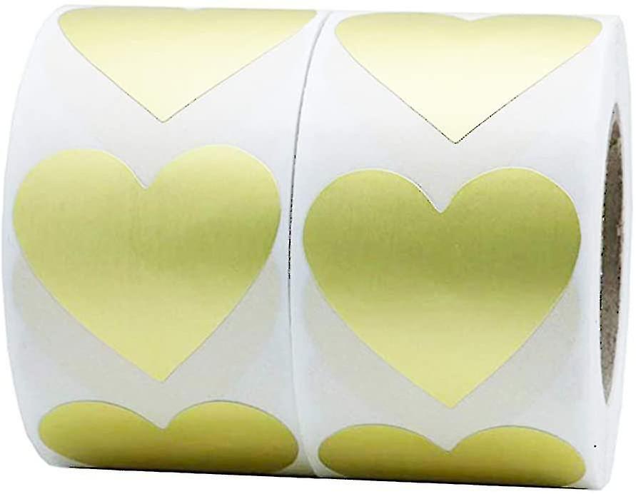 1000 Pieces Gold Heart Stickers For Decorative Stickers Self-adhesive ...