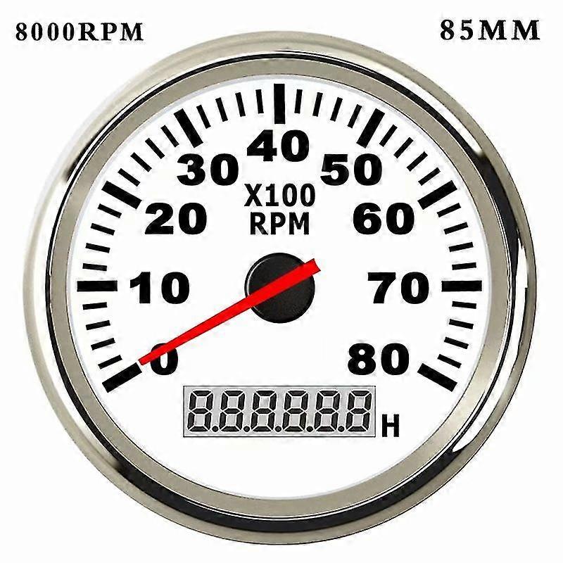 5285mm Boat Tachometer For Car Marine Tacho Meter Gauge With Hourmeter ...