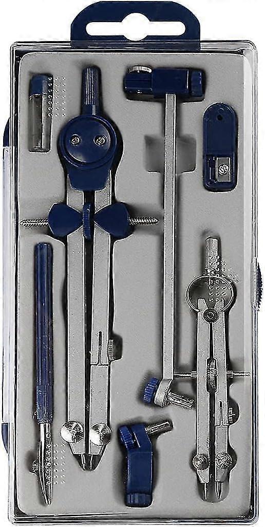 7-piece Geometry Set - School Compass, Math Dividers, Woodworking Tools ...