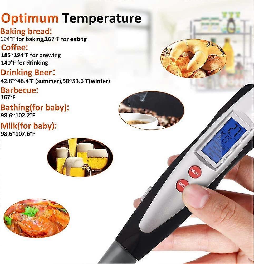 Meat Thermometer Fork BBQ Fork with Thermometer Digital BBQ Fork ...