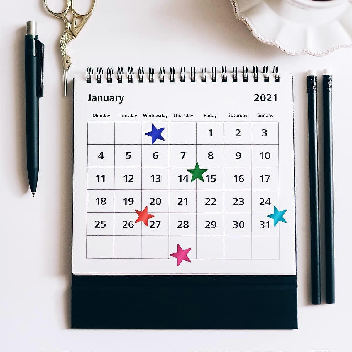 30 Sheets 9 Colors Small Foil Star Stickers - 0.5 Inch Star Stickers ...