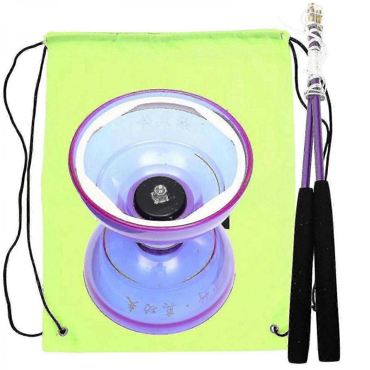 Set Of Triple Bearing Diabolo Toy Transparent Chinese Diabolo Toy For ...