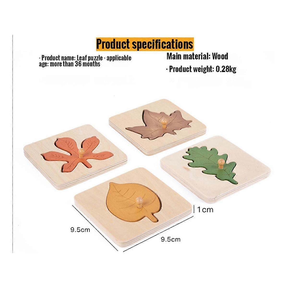 Tree Puzzle Wooden Leaf Puzzle Hand Scratch Board Jigsaw Early ...