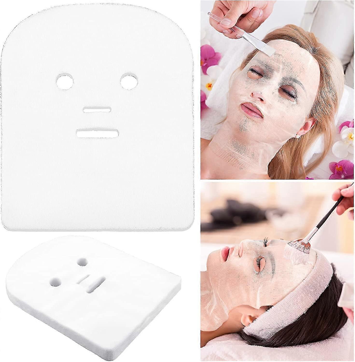 Facial Gauze Mask Pre Cut Cotton Face Cover Soft Gauze Face Mask For ...