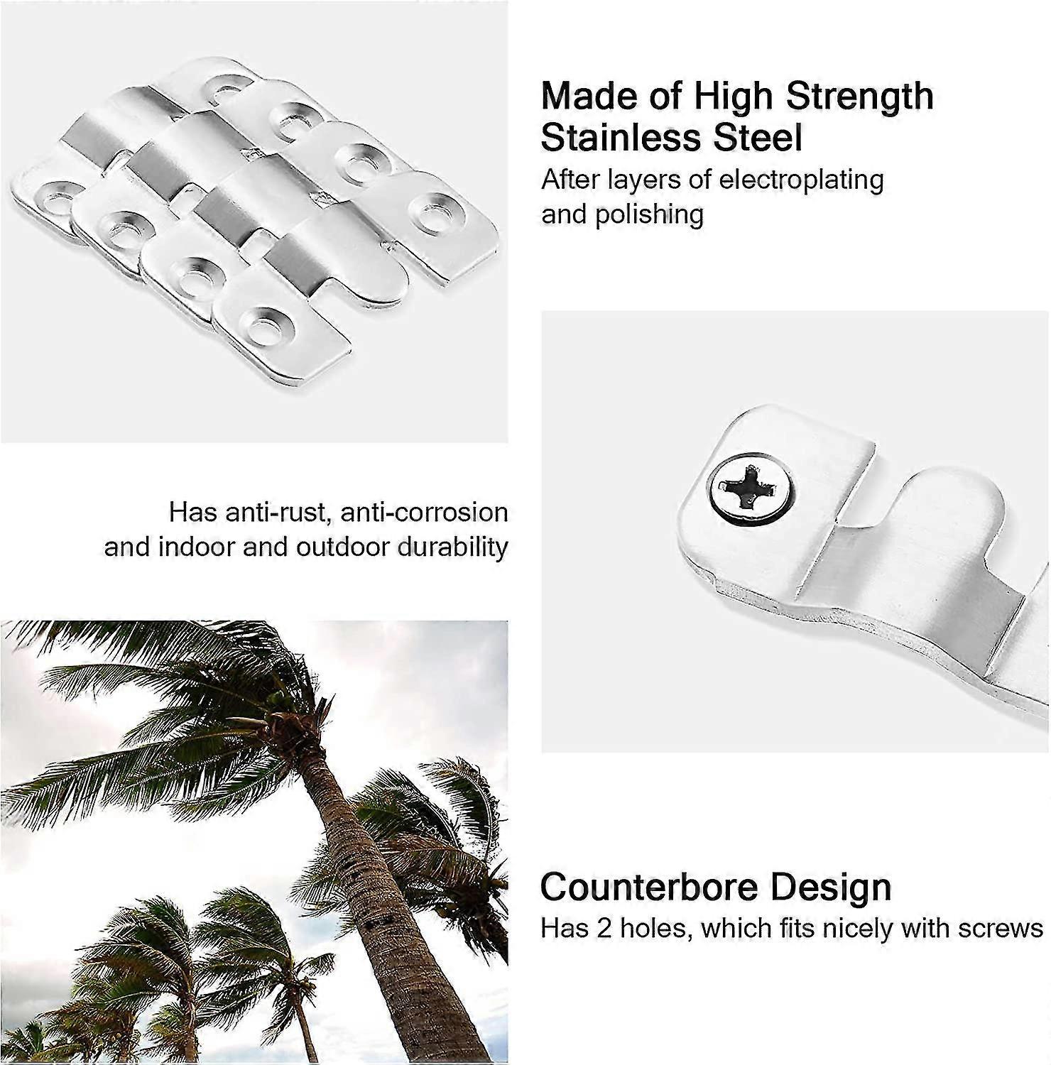 Concealed Flush Mount Bracket, 4 Pieces, Heavy Duty Flush Mount ...