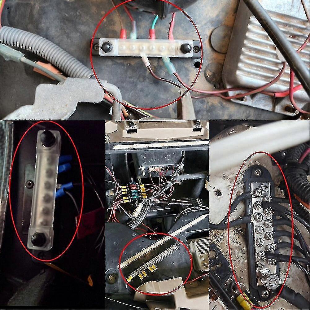 Car Terminal Block Negative Bus Bar 12v Power Distribution Block M8 ...