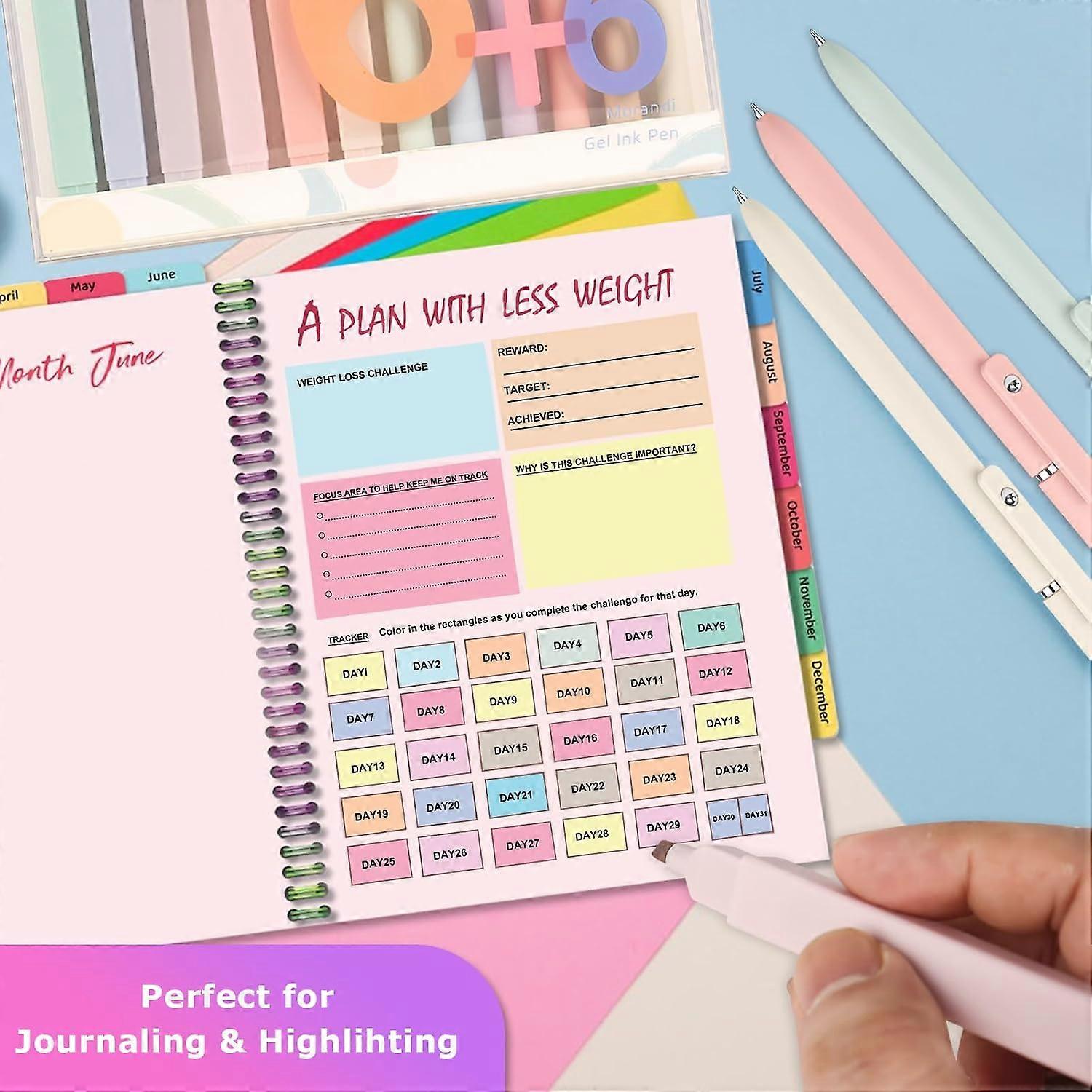 12 PCS Aesthetic Bible Highlighters and Gel Pens, Cute School Supplies ...