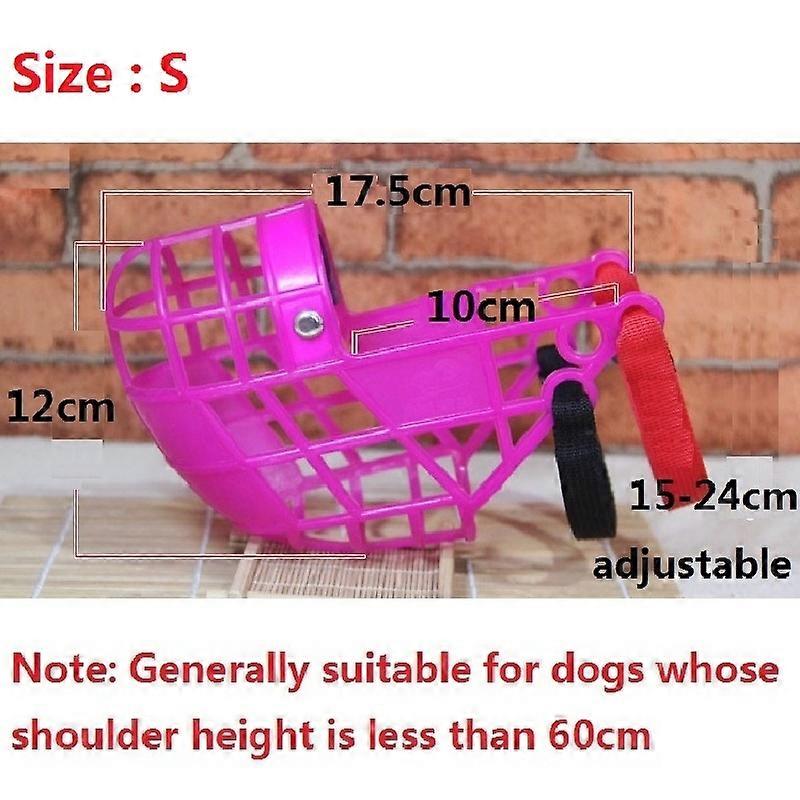 Adjustable Dog Muzzle Plastic Mask Anti-Barking Bite Mouth Cover ...
