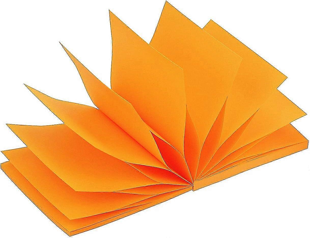 Sticky Notes 3x3 Self-Stick Notes Orange Color 6 Pads, 100 Sheets/Pad ...