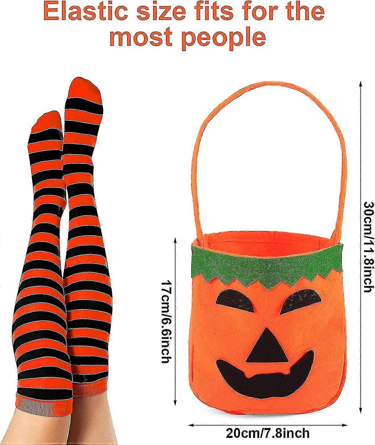 4 Pieces Halloween Pumpkin Costume For Adult,pumpkin Outfits Cosplay ...