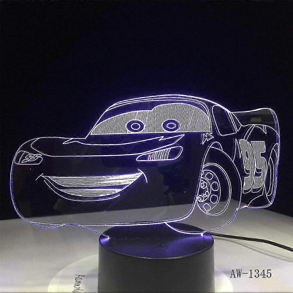 Boys Birthday Gift Lightning Mcqueen Route 66 Your Racing Car 3d 7 ...