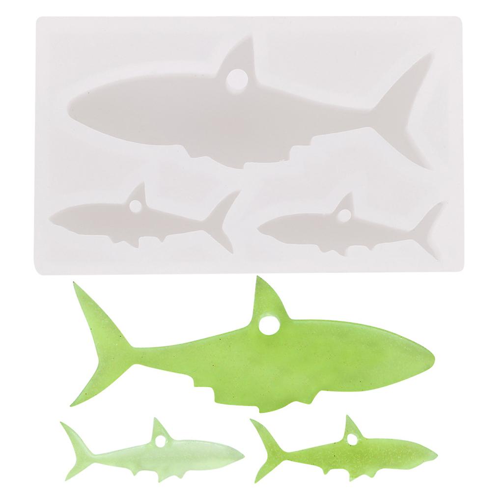 Crystal Epoxy Resin Mold Shark Casting Silicone Mould Handmade Diy ...