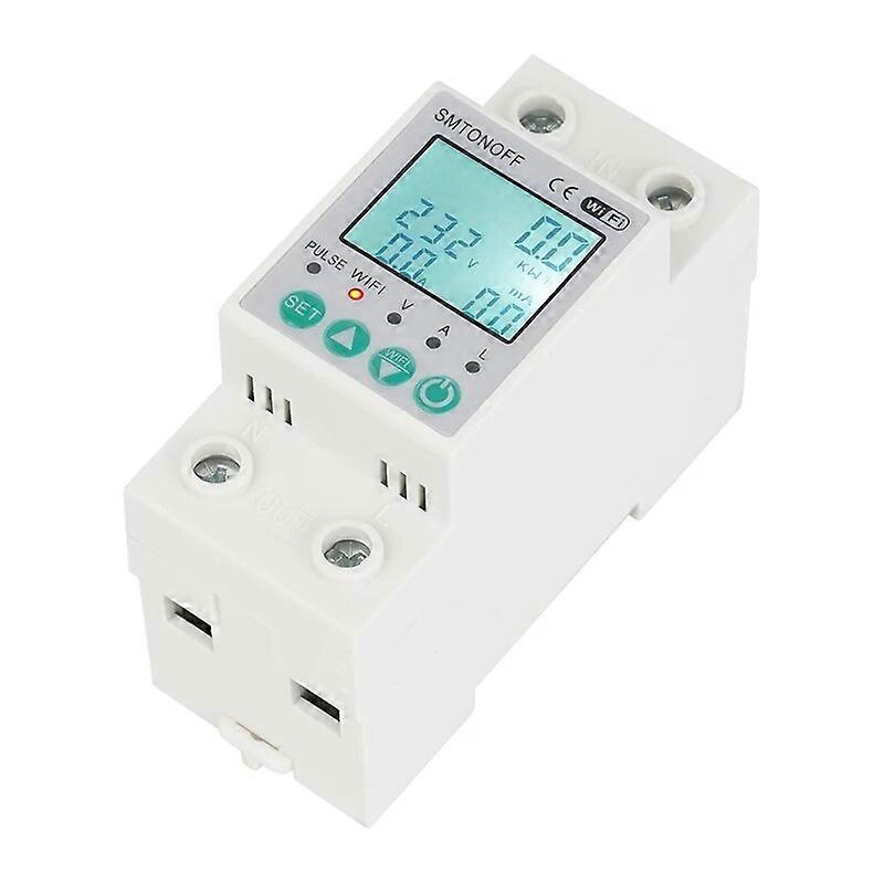 Tuya WiFi 2P 63A Bi-directional Measuring Prepaid kWh Meter Auto ...
