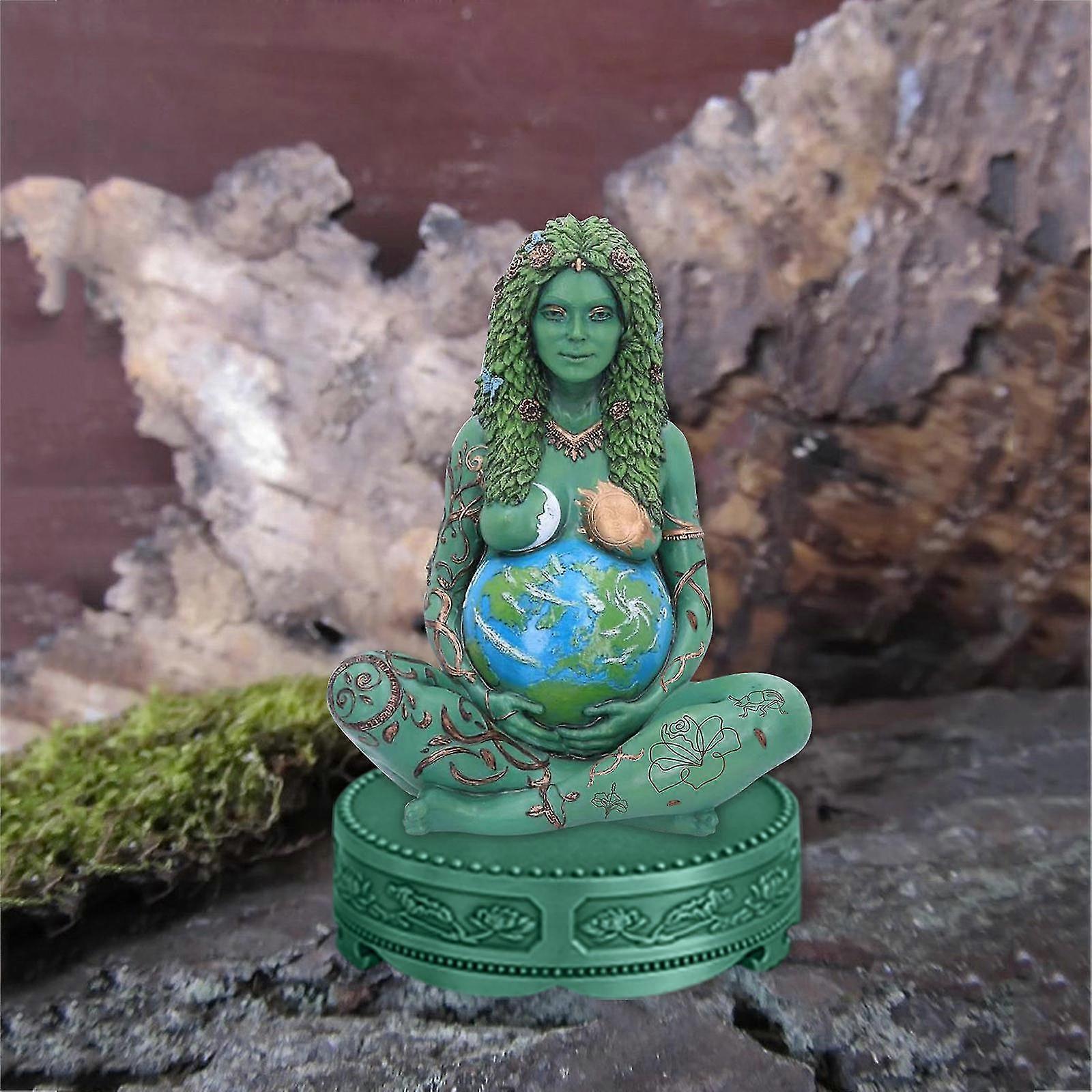 Mother's Day Mother Earth Art Statue Polyresin Figurine Mother Earth Statue 15cm | Fruugo UK