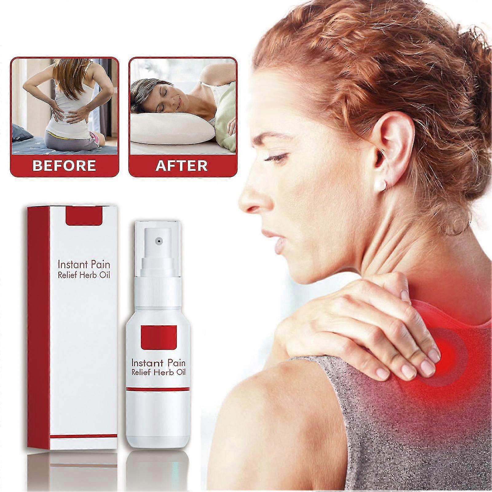 Instant Soreness Relief Herb Oil Soothes Back Joints Muscle Sore Body ...