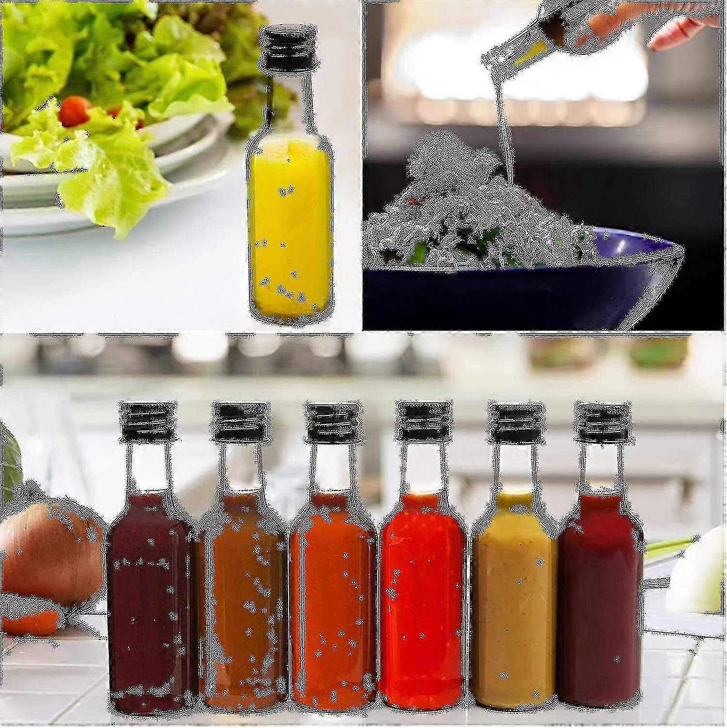 Mini Liquor Bottles (24 Pack) - Reusable Plastic 50ml Empty Spirit ...