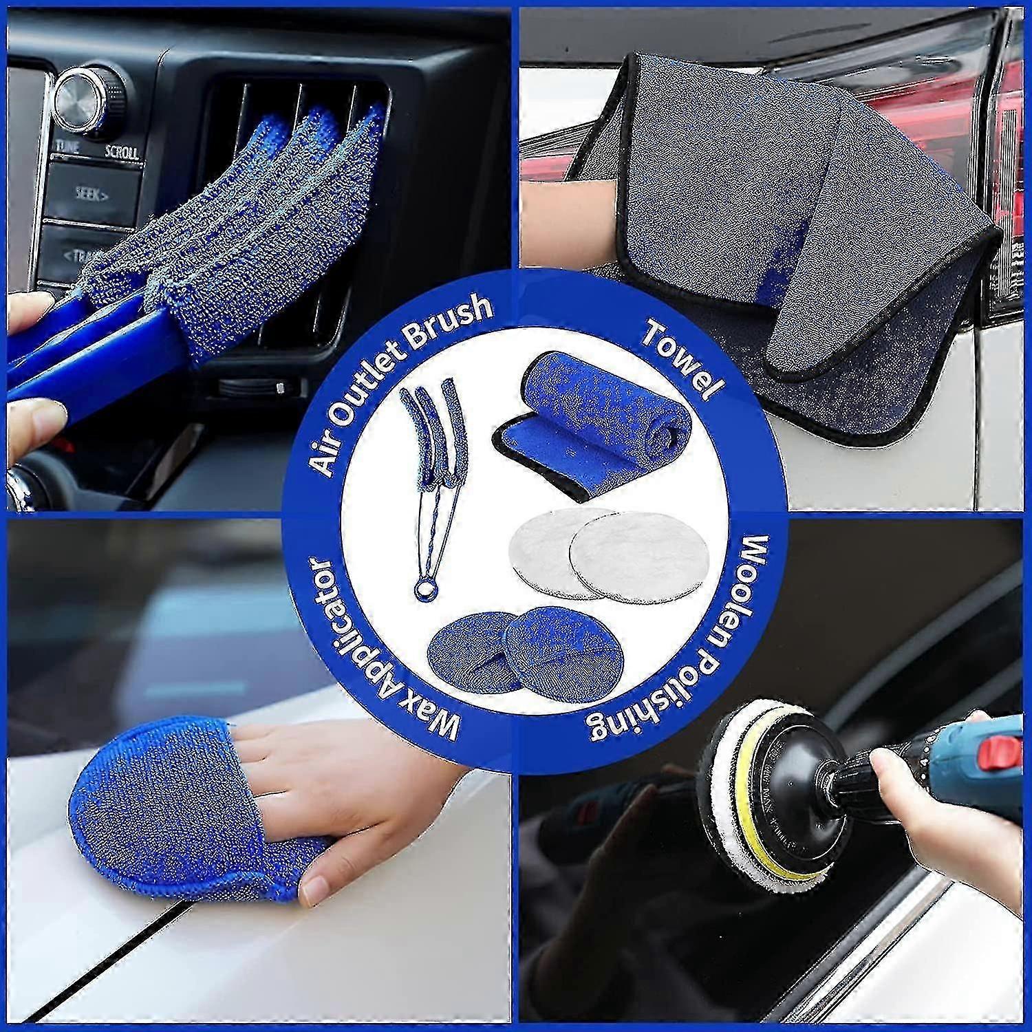 29pcs Car Detailing Brush Set, Car Detailing Brushes Kit, Auto ...