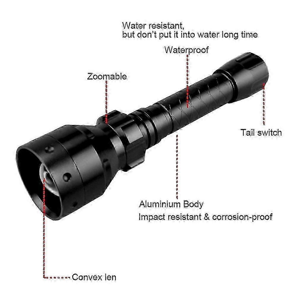 Long Range Infrared 10W IR 850nm T50 LED Hunting Light Night Vision Torch 18650 fg2025031702641 ...