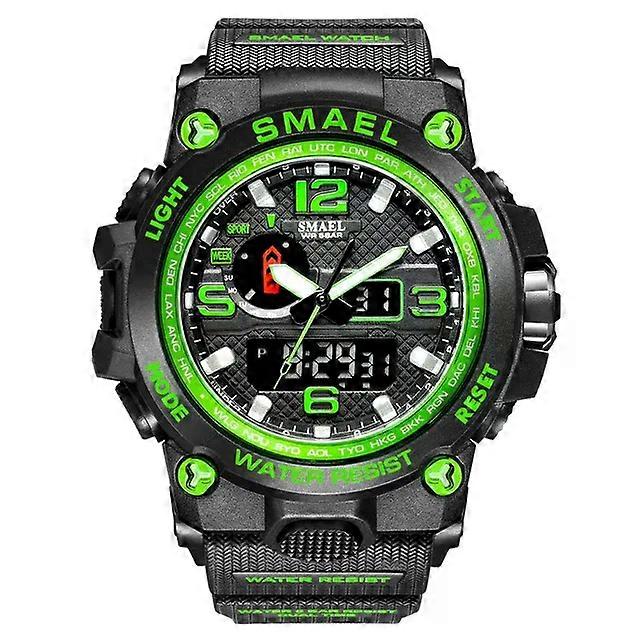 Men Sports Watches Dual Display Analog Digital LED Electronic Quartz ...