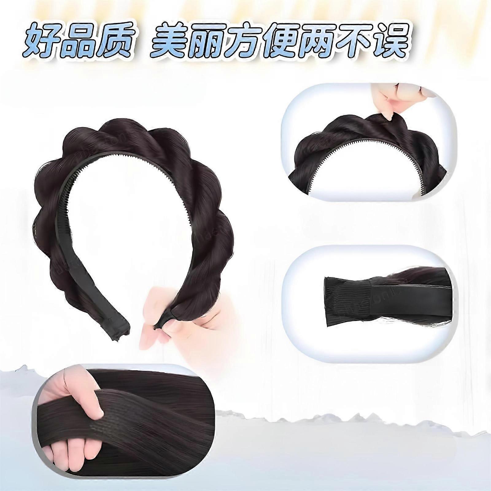 Girls Hairband Curly Hair Extensions Princess Coser Headwear Hair Hoop ...