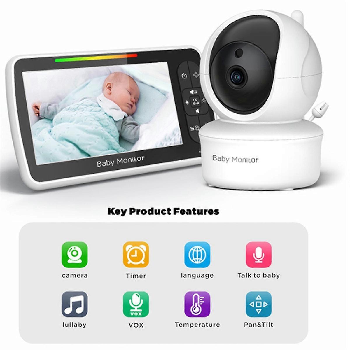 5 Inch HD Baby Monitor, Video Baby Monitor, UK plug | Fruugo UK