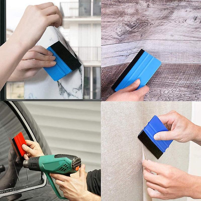 13 Pieces felt edge squeegee car wrapping tool kits felt squeegee ...