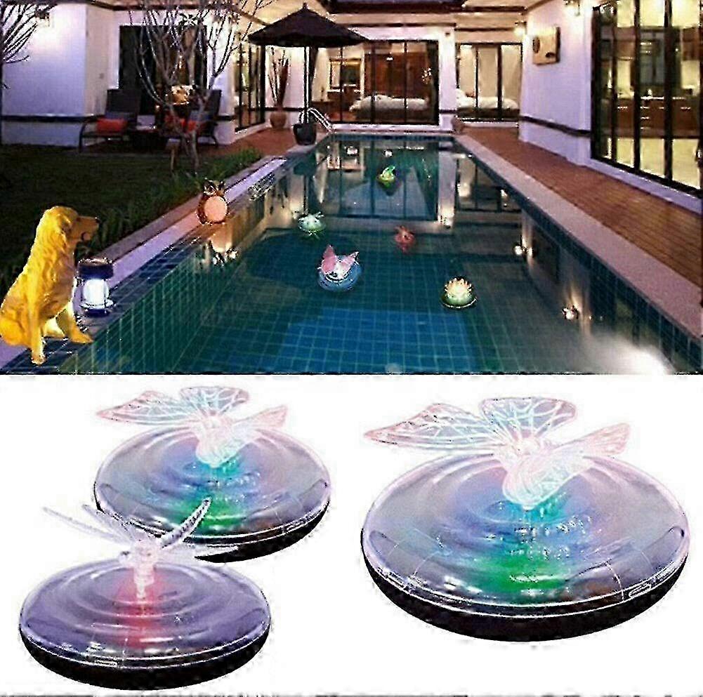 Solar Powered Floating Pool Lights, Color Changing Floating Light ...