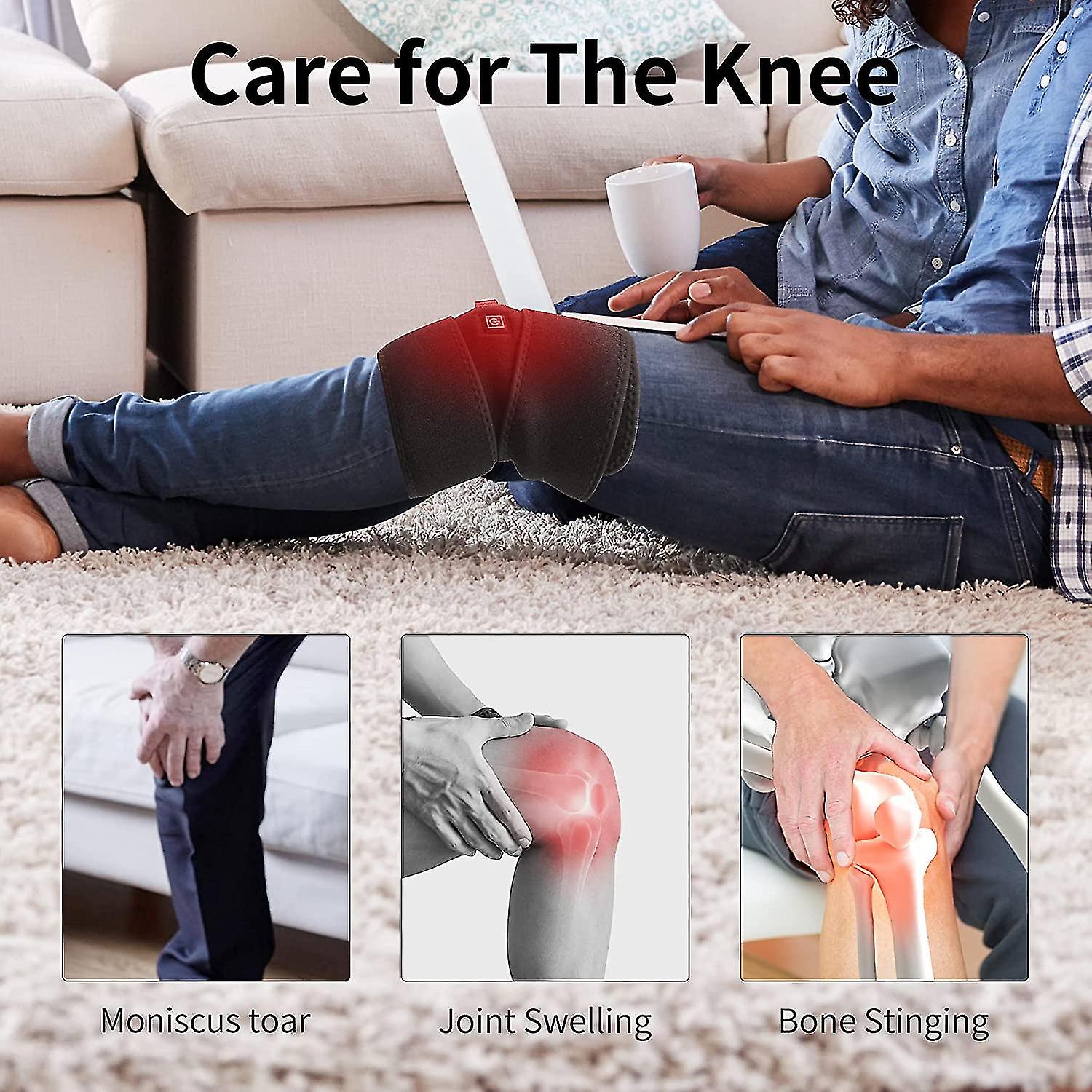 Heated Knee Wraps, Knee Heating Pads To Relieve Arthritis Pain, Usb ...