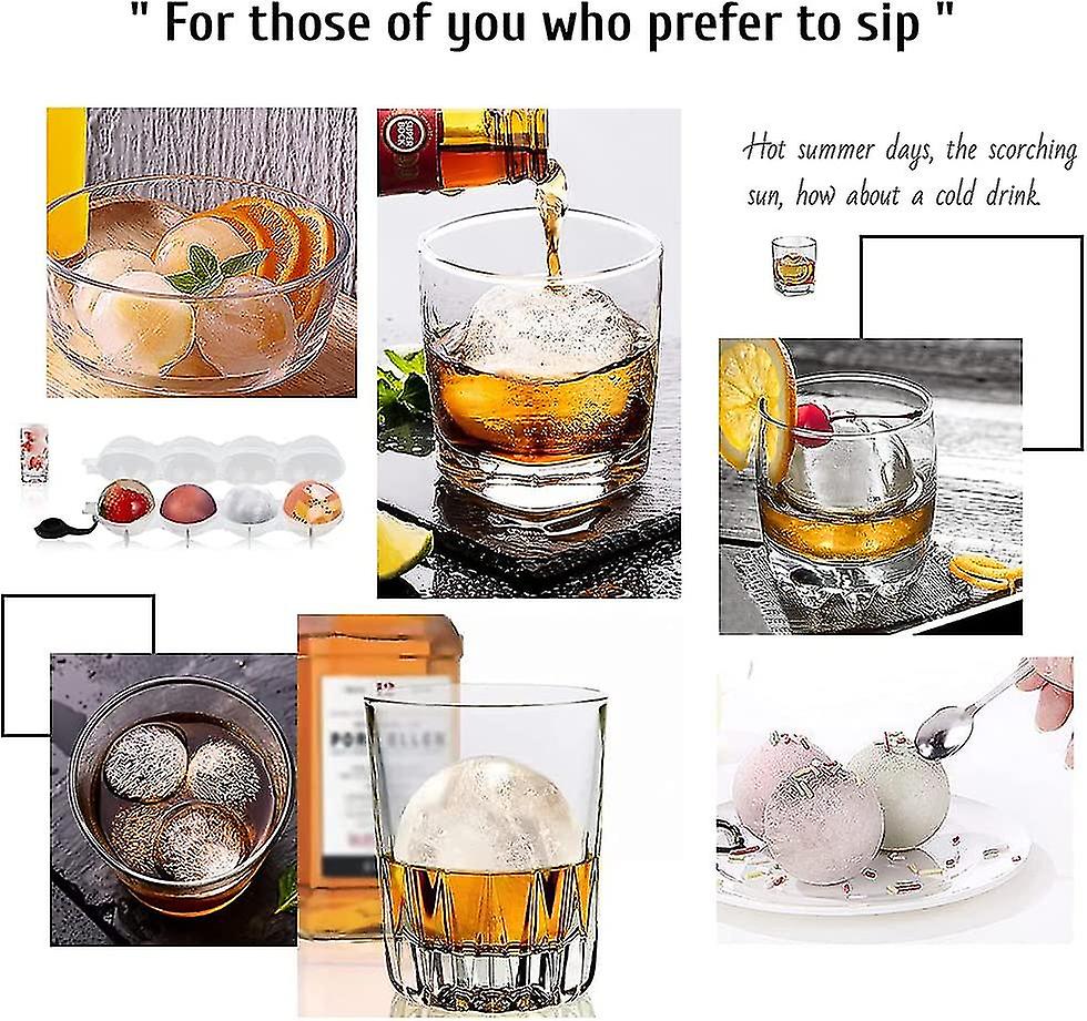 Ice Ball Mold, Large Round Ice Cube Form, Ice Hockey Form Ice Cube, One ...