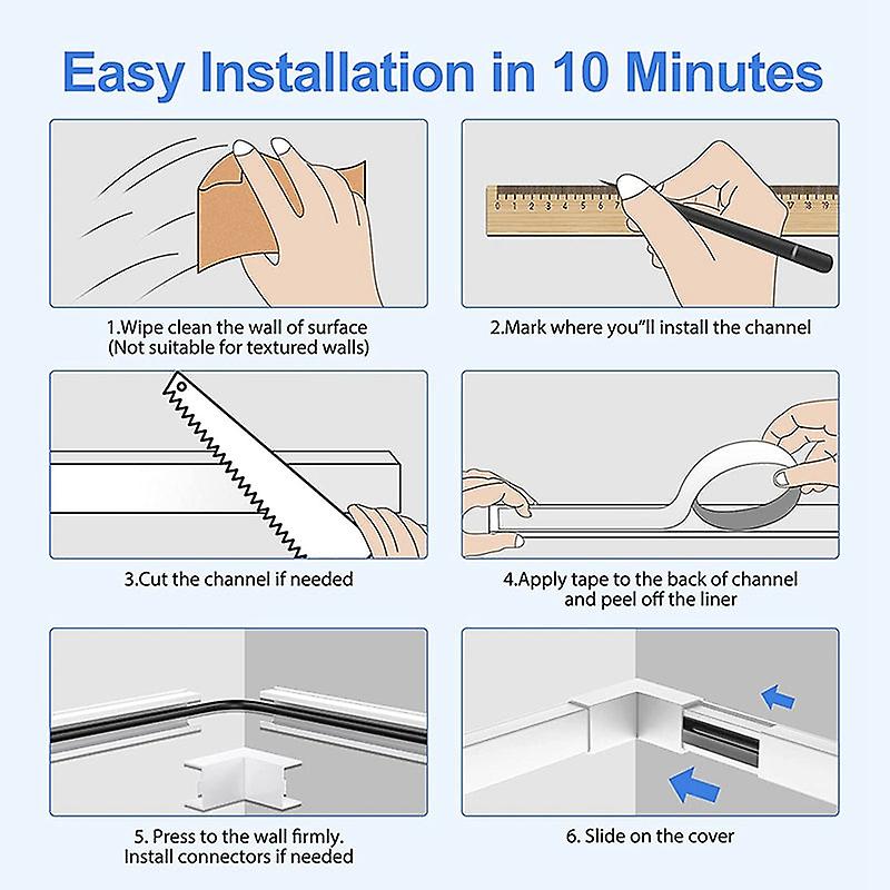 One-cord Channel Cable Concealer,cmc-03 Cord Cover Wall Cable ...