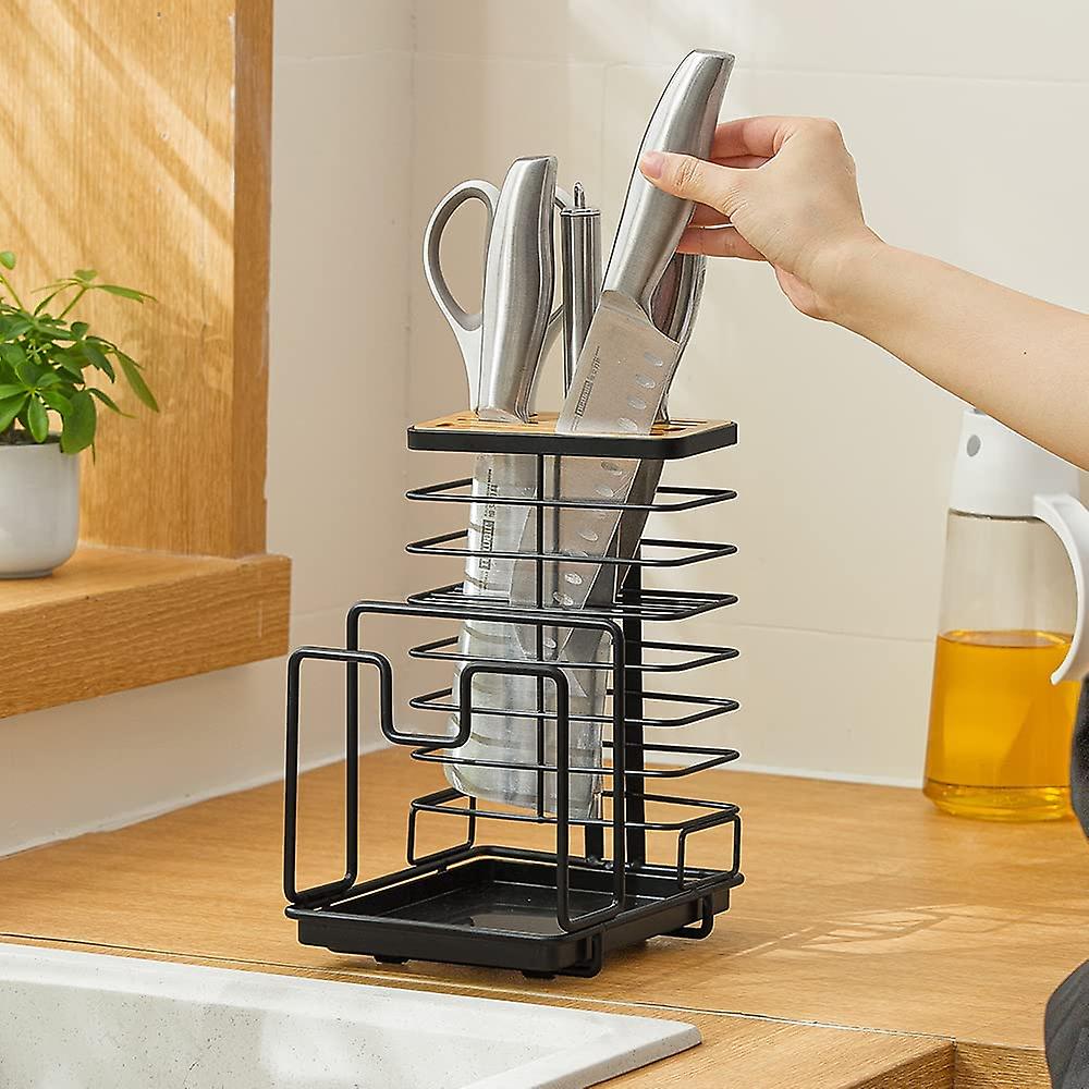 Cutting Board Organizer Holder Knife Block Holder Pot Lid Rack Drying ...