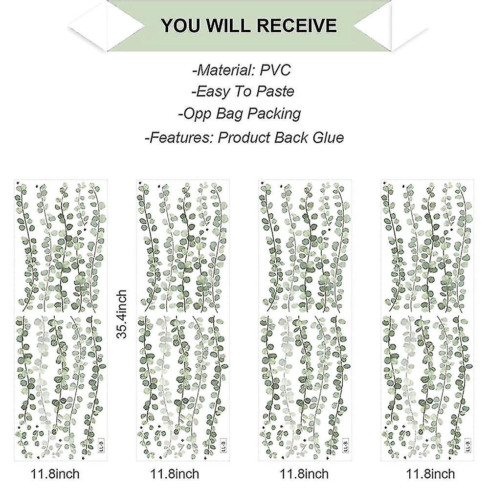 4 Sets Hanging Tree Vine String Of S Vine Leaves S, Plants Decals And ...