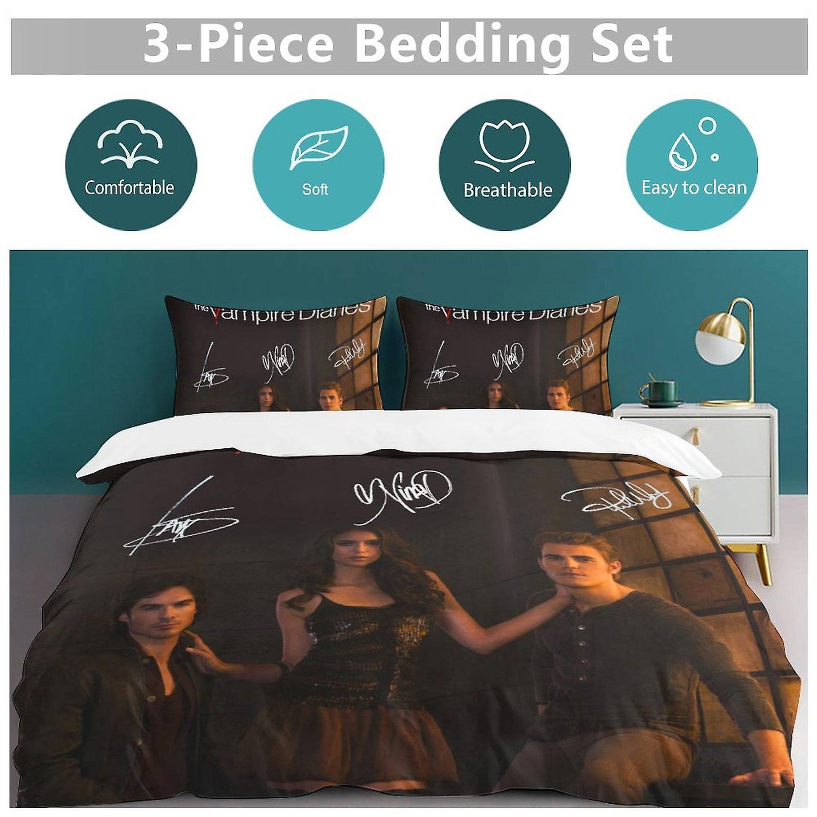 The Vampire Diaries Bed Duvet Cover Microfiber Bedding Sets 3D Printed ...