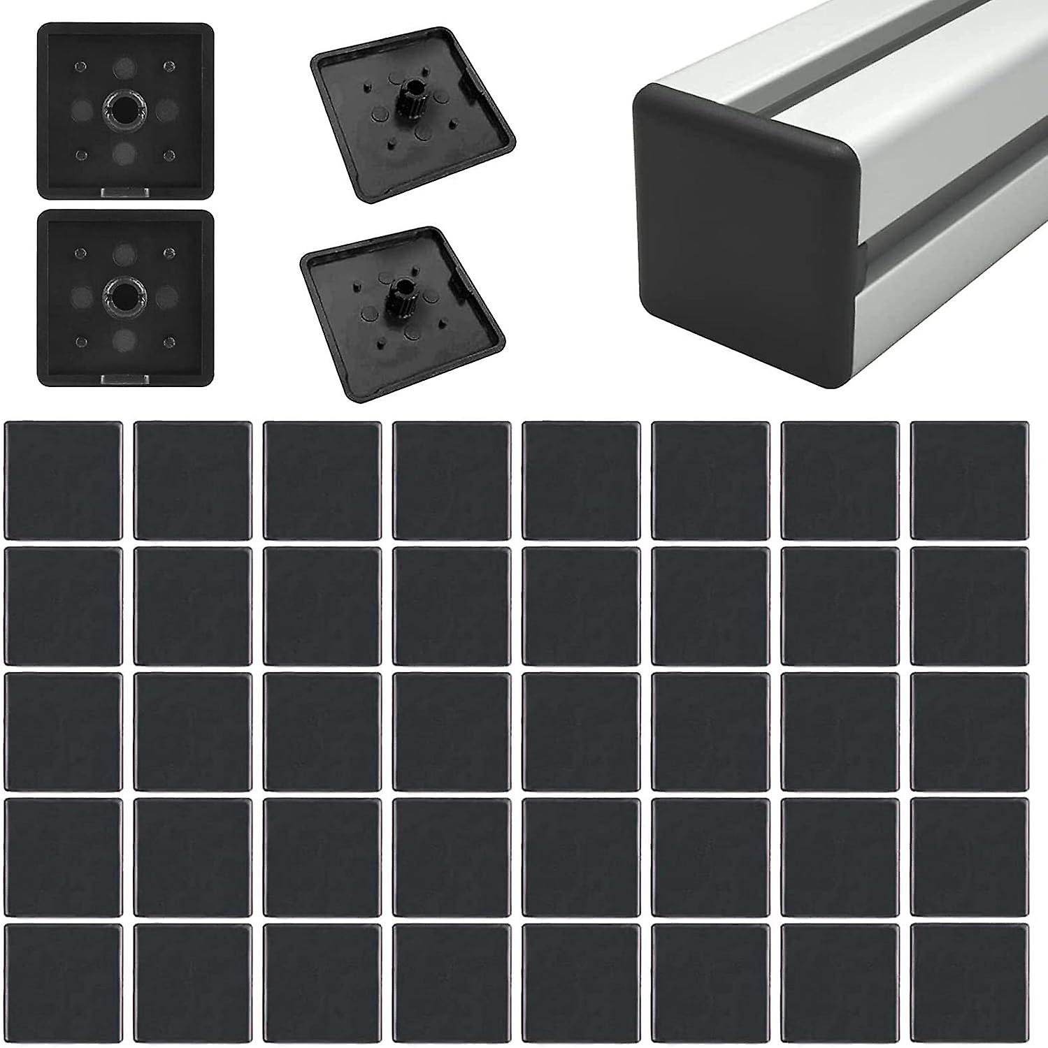 40 Pieces Aluminum Extrusion End Caps, 30 x 30 mm Aluminum Profile End ...