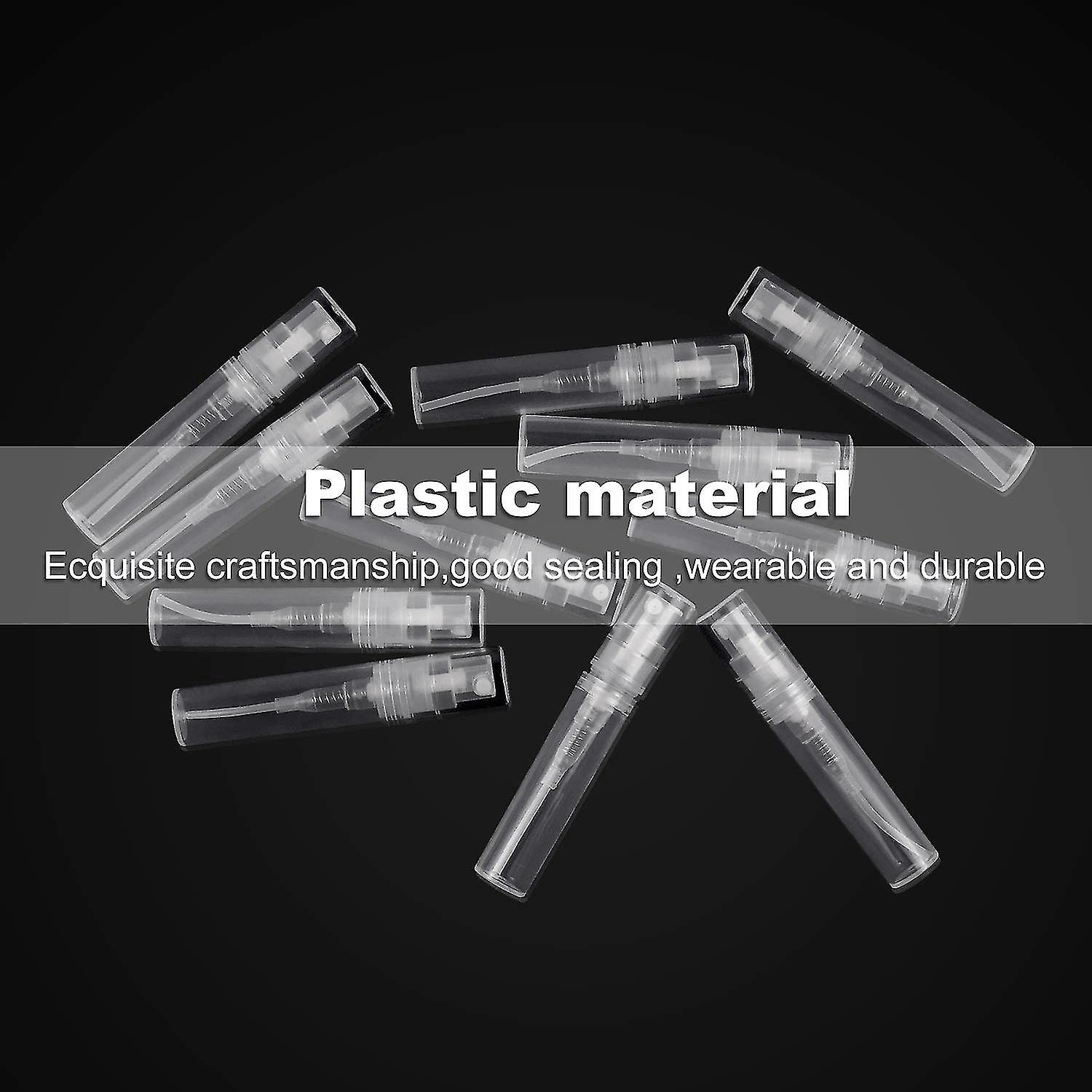 50 Pcs Disposable Perfume Atomizer, Clear Plastic Spray Bottle Portable ...