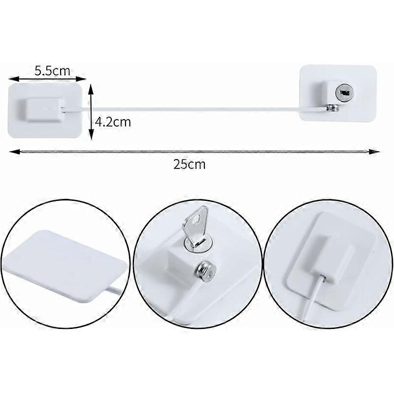 2 Pcs Child Safety Window Locks, Child Window Protection Locks with 4 ...
