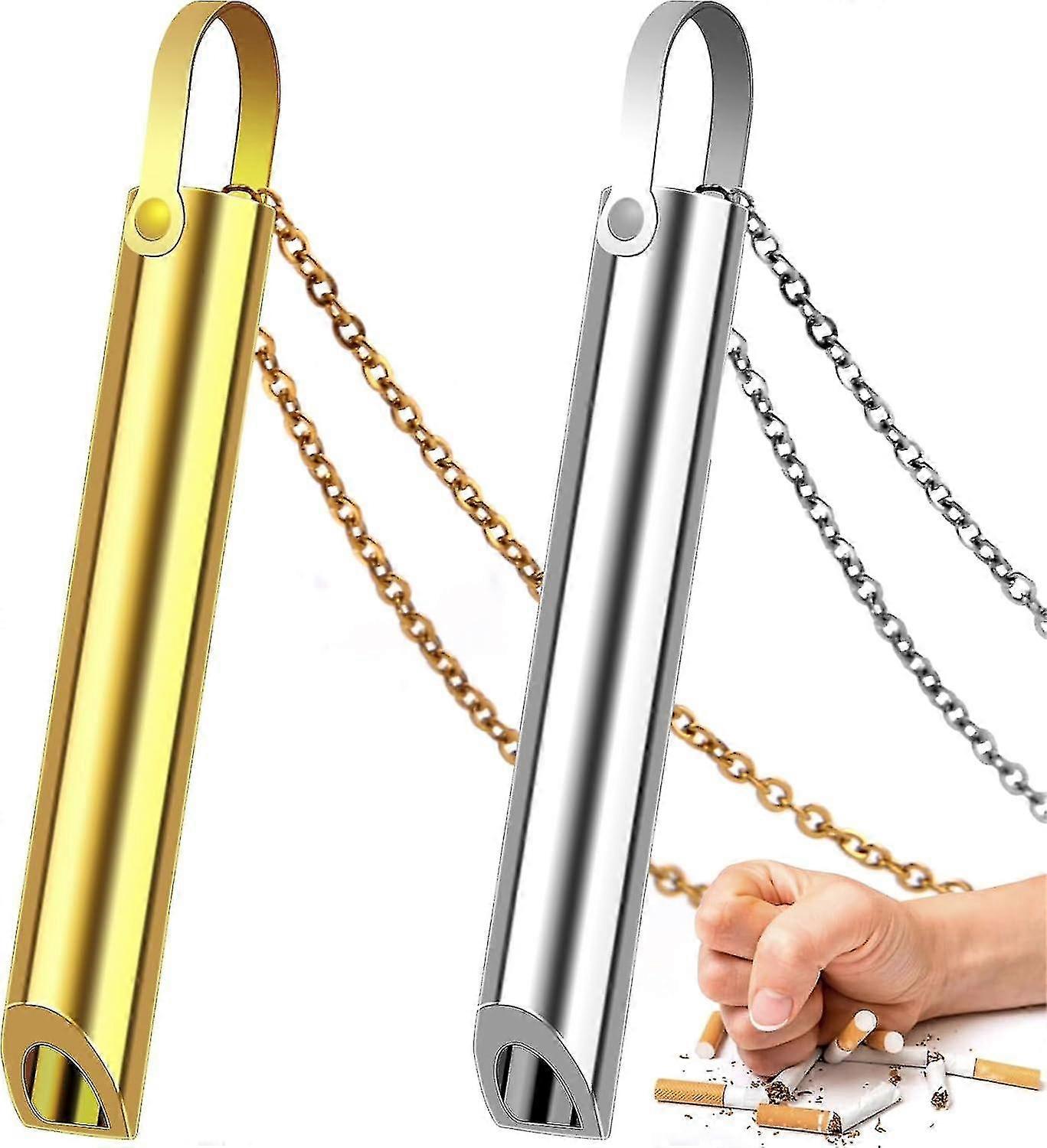 2x Stop Smoking Breathing Necklace, Anxiety Relief Necklace, Breathing ...