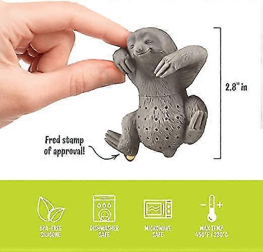 Cute Sloth Tea Strainers For Loose Tea, Silicone Tea Infuser, Flexible ...