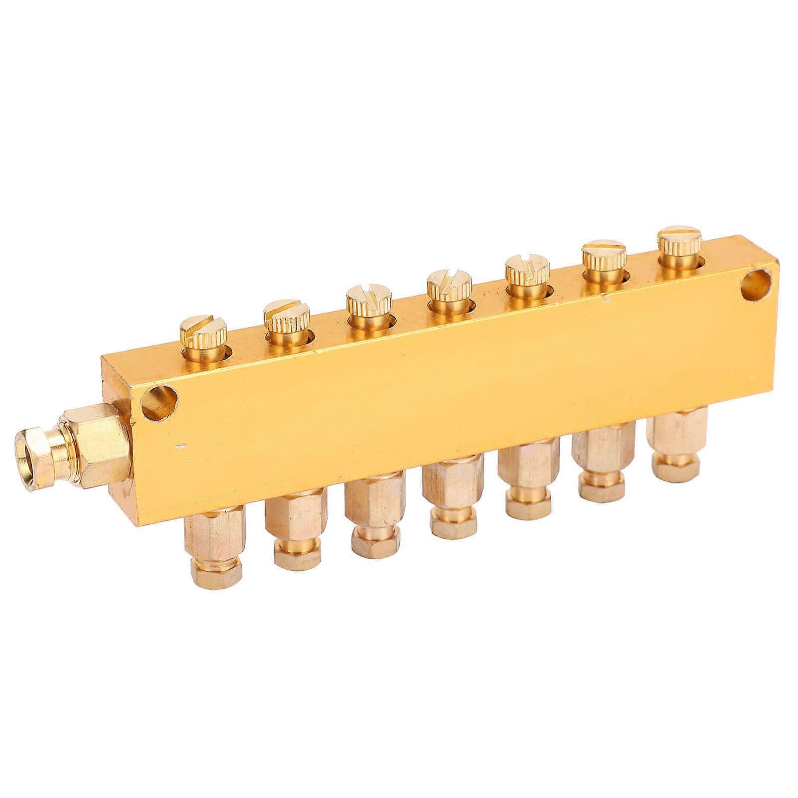 Oil Distributor Adjustable Brass Lube Piston Separator Divider Valve ...