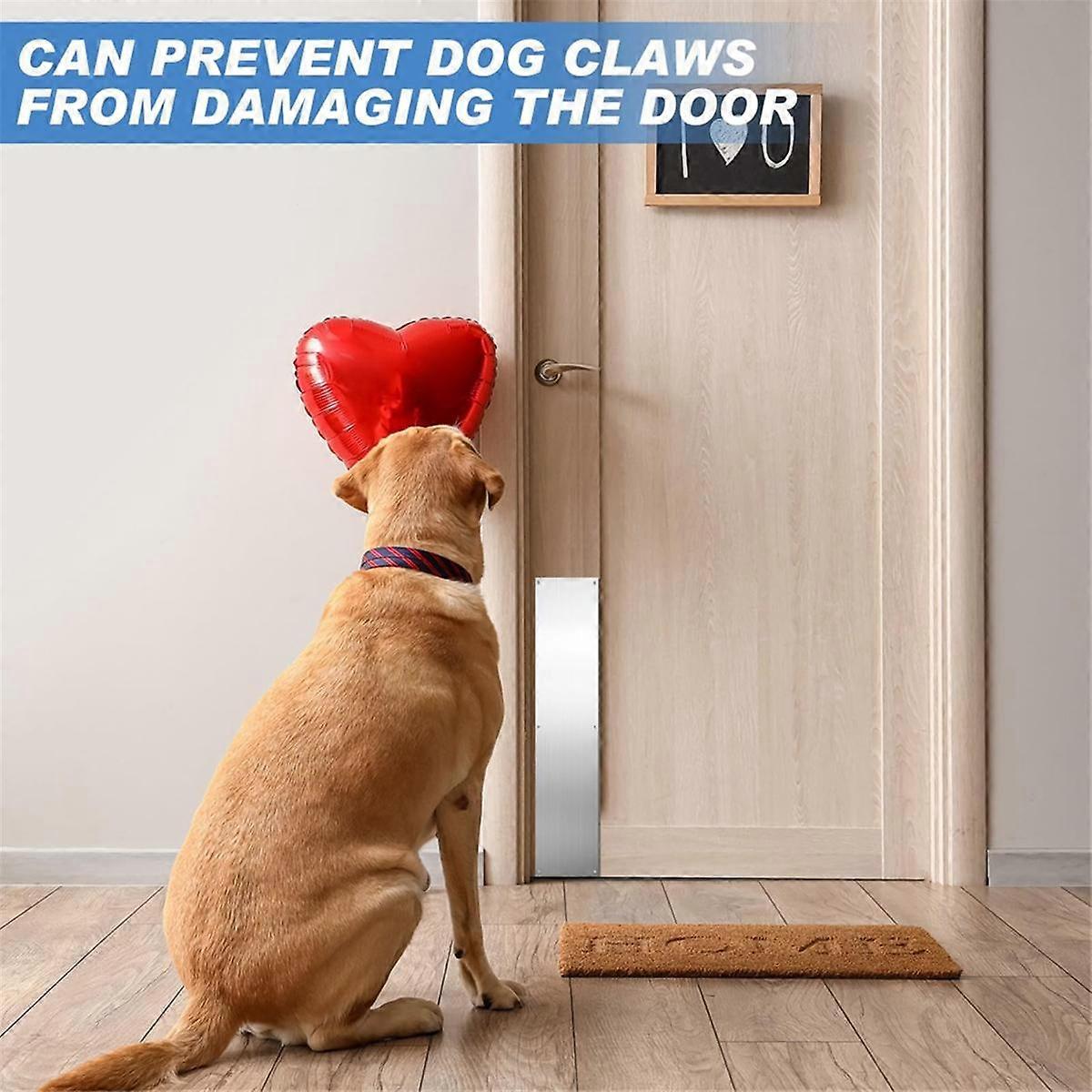 2 Pieces Door Kick Plate Kick Plates for Exterior Doors Aluminum Kick ...