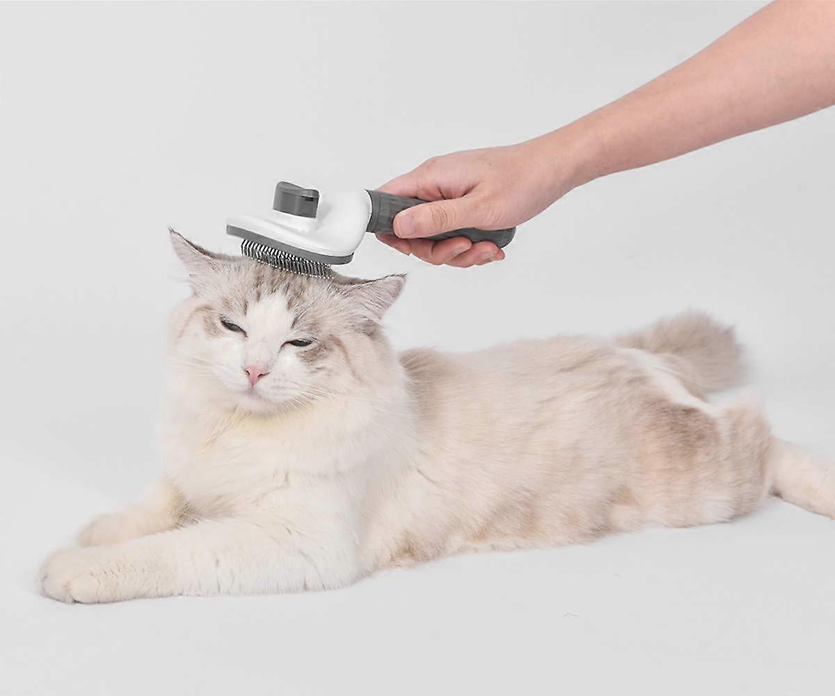 Brush use in Cat Dog,Shedding Brush with Self-Clean Eject Button,Cat ...