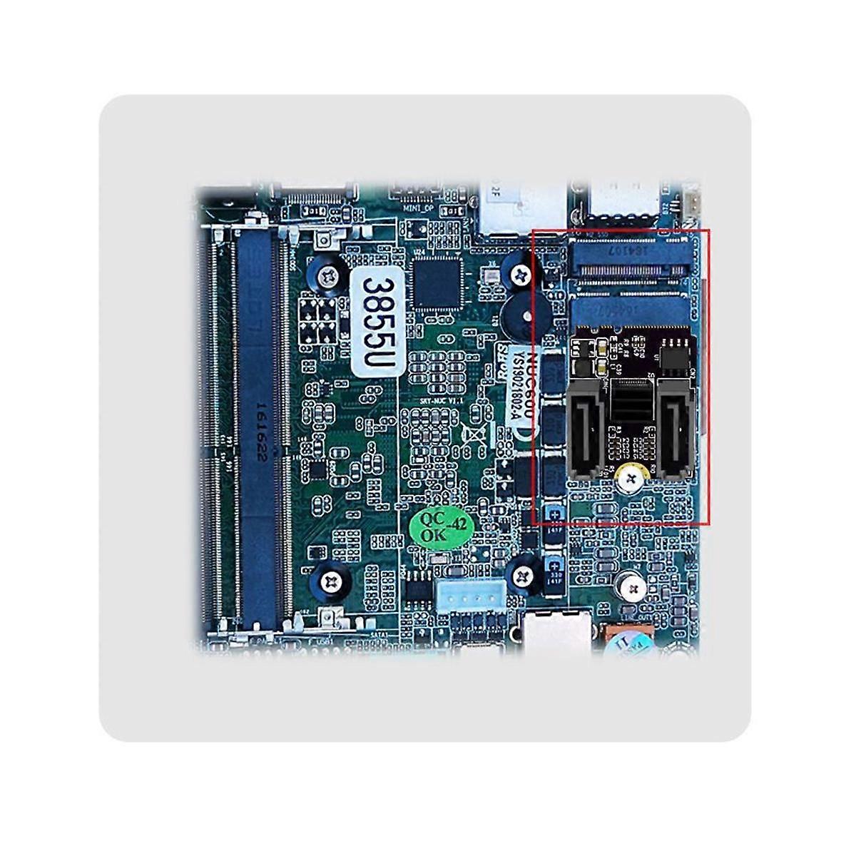 M.2 A Key + E Key to SATA 3 Adapter JM582 Chips 2 Ports SATA III ...